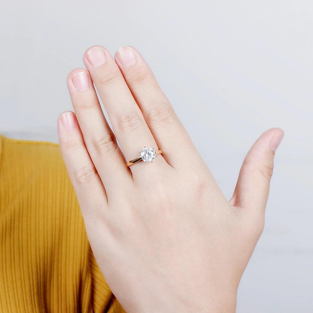 Bague Solitaire Plaqué Or Oxyde | Les Jacottes